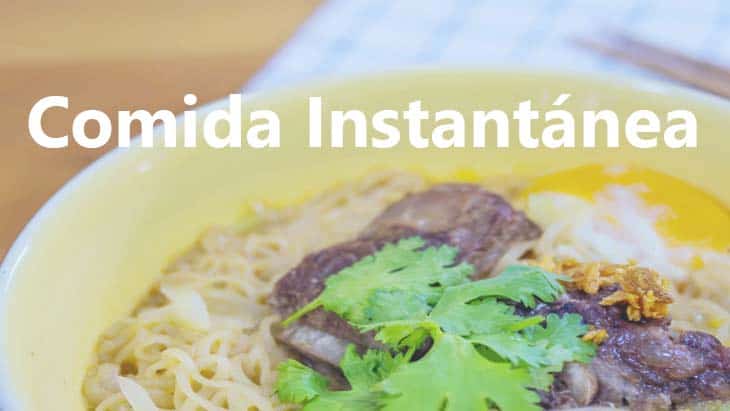 ¿Sabes cómo surgió la historia de la comida instantánea?